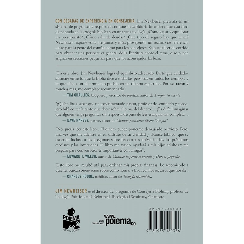 Dinero, deuda y finanzas - Jim Newheiser - Libro